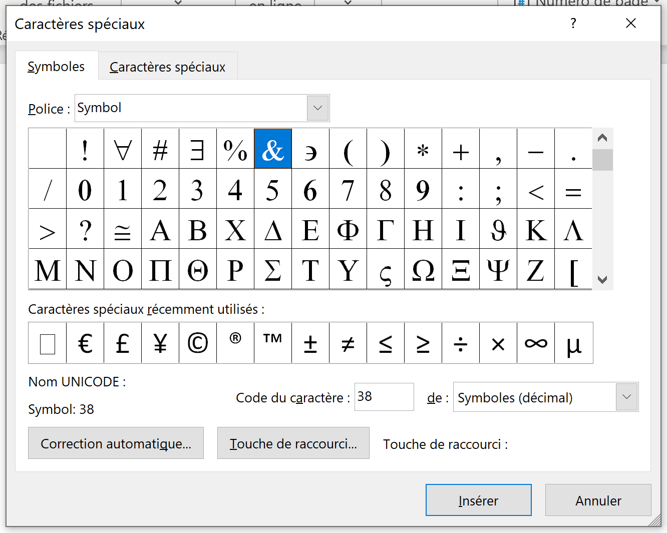 Insérer un symbole dans Microsoft Word - Mandarine Learn